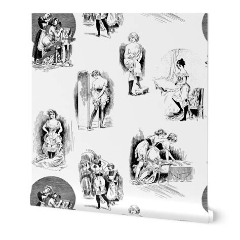 Sexy Vintage Wallpaper Spoonflower