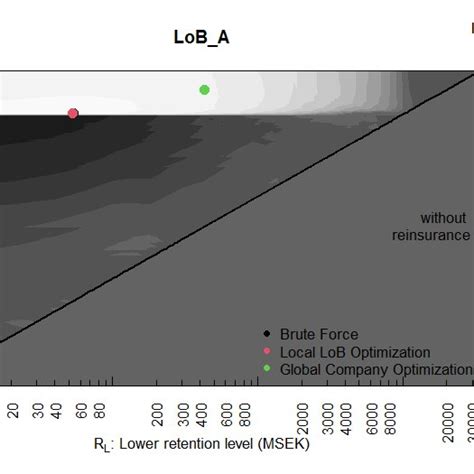 contour plots from local lob optimization objective function ev with