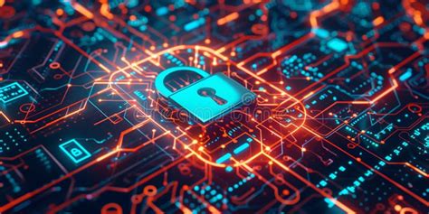 Cyber Security Digital Data Protection Cyber Cloud Network With Lock