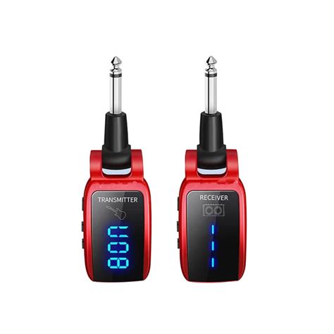 Rechargeable Upgrated Led Screen Uhf Transmitter Receiver For Electric Guitar B 6151 Picclick Au