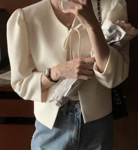 시스터쏭 코젯 트위드 리본 자켓3col 위시버킷