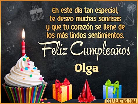 Feliz Cumpleaños Olga Imágenes  Tarjetas Y Mensajes