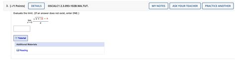 Solved Use Direct Substitution To Evaluate The Limit Lim