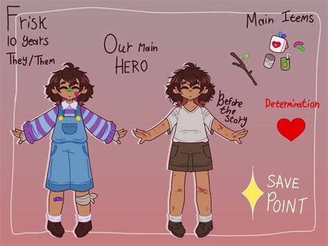 Undertale Frisk Reference Sheet By Tylerrosestorey810 On Deviantart