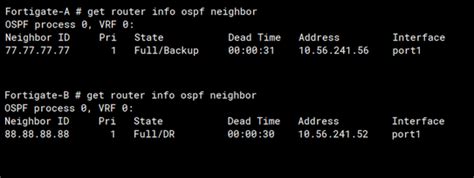 Troubleshooting Tip Unable To See Ospf Neighbor Fortinet Community