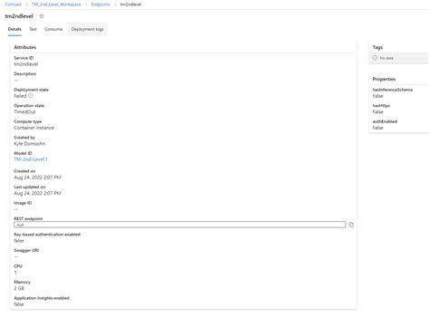 Azure Ml Model In Failed State When Deploying As Web Service