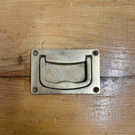 Recessed Brass Pull Historic House Salvage