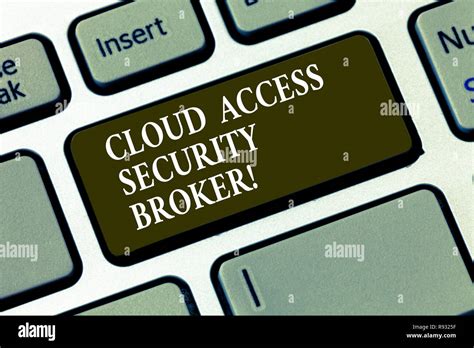 Handwriting Text Cloud Access Security Broker Concept Meaning Safety Business Trading Modern