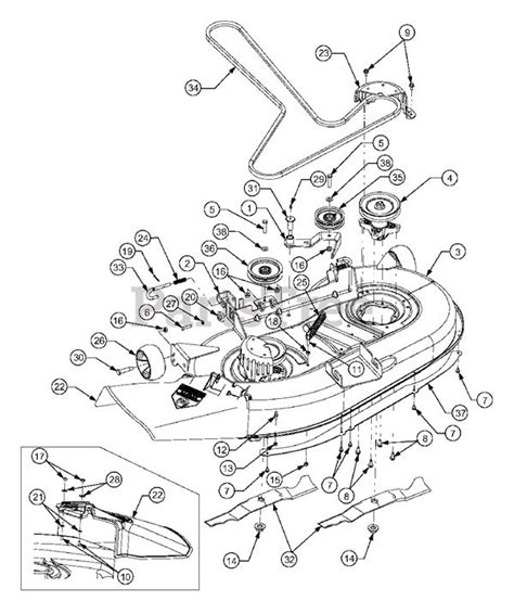 Diagram Of Cub Cadet Mower Deck