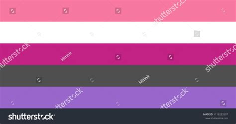 Genderfluid Pride Flag Sign Symbols Section Stock Vector Royalty Free