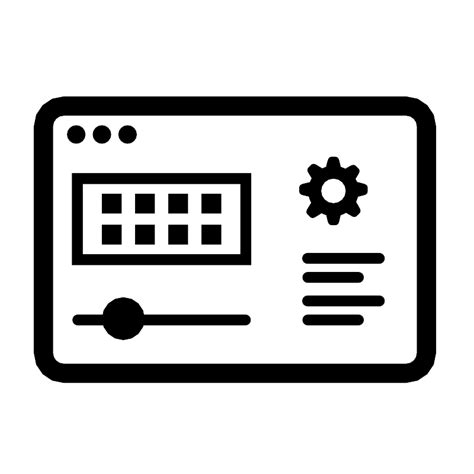 Configuration Options Panel Vector SVG Icon SVG Repo