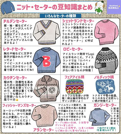 すごく為になる セーターの種類や素材の種類などニットセーターに関する豆知識のまとめ 話題の画像プラス