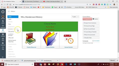 Canvas Creating Modules Youtube
