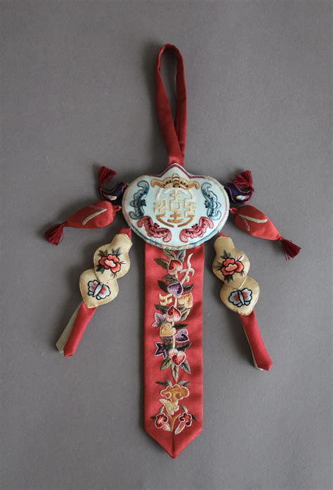 [박쥐자수노리개] 전통 자수 전통 장식 베갯잇