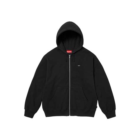 슈프림 스몰 박스 집업 후드 스웨트셔츠 블랙 23fw Supreme Kream