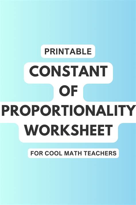 Constant Of Proportionality Solving Proportions With Words With Detailed Answers Solving