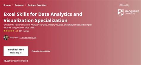 10 Best Excel Data Analysis Courses Classes Take This Course