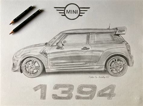 🚘mini Cooper Gp3🚘 🏻 🏻pencil 3d Art By Dimos Fisikas