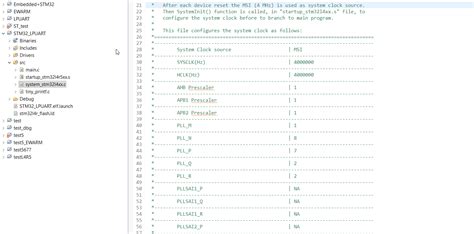 STM32 Clock Configuration
