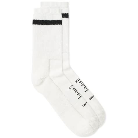 Satisfy Reverse Tube Stripe Sock Black Satisfy