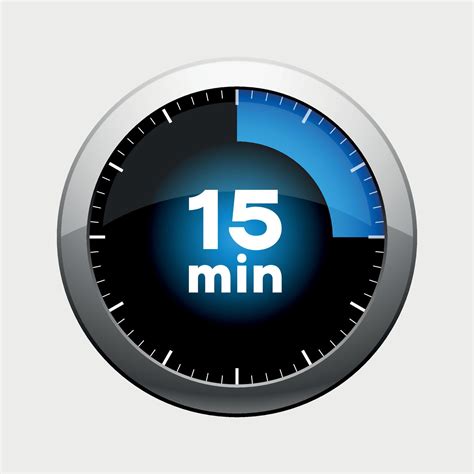 15 Minutes Timer Icon Isolated On White Background 54553499 Vector Art At Vecteezy