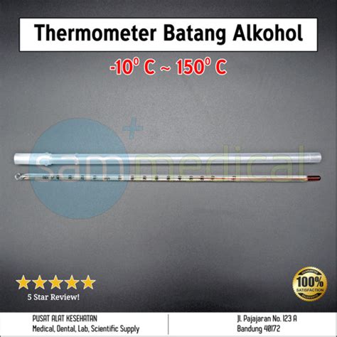 Jual Termometer Thermometer Batang Alkohol 10 Sampai 150 Celcius S