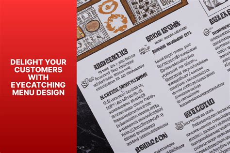 Delight Your Customers With Eye Catching Menu Design Ngazeai
