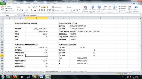 Talleres De Excel Chris Funciones Basicas
