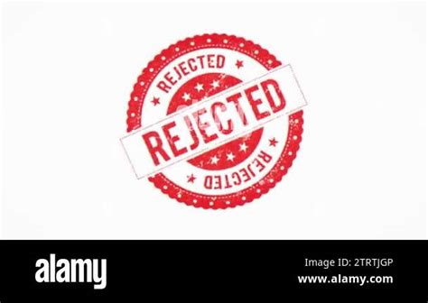 4k Approved Rejected Seal Certificate Clip Animation Of An Approved Rejected Certified Seals