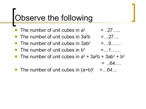 Unit Cube Activity 1 By Ms Rashmi Kathuria Ppt