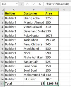How To Use SUBTOTAL Function In Excel