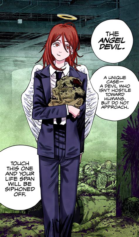 Chainsawman Colored Panel Angel And Devil Chainsaw Anime