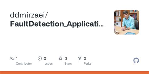 Github Ddmirzaeifaultdetectionapplication