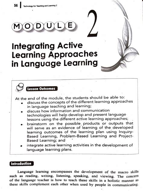 Ttl2 Integrating Active Learning Approaches In Language Learning Lesson 12 Pdf Inquiry Based