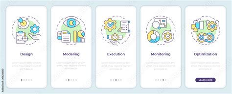 Bpm Lifecycle Onboarding Mobile App Screen Business Modeling Walkthrough 5 Steps Editable