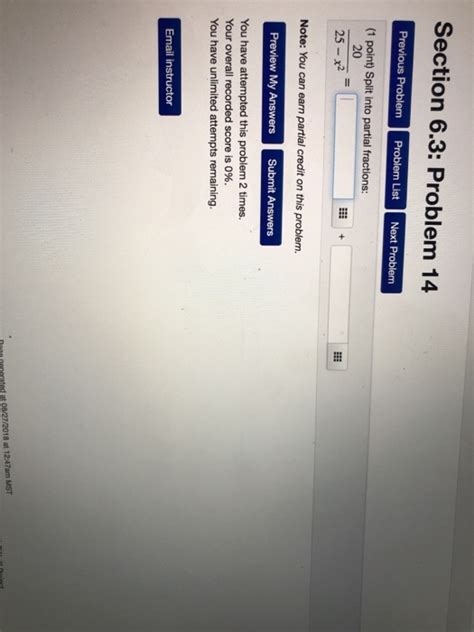 Solved Section 63 Problem 9 Previous Problem Problem List