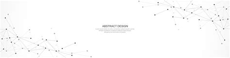 배너 디자인 또는 머리글을 위해 점과 선을 연결하는 추상적 인 배경과 기하학적 패턴 배경 주제에 대한 스톡 벡터 아트 및 기타 이미지 배경 주제 분자 분자 구조