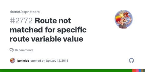 Route Not Matched For Specific Route Variable Value Issue Dotnet Aspnetcore Github