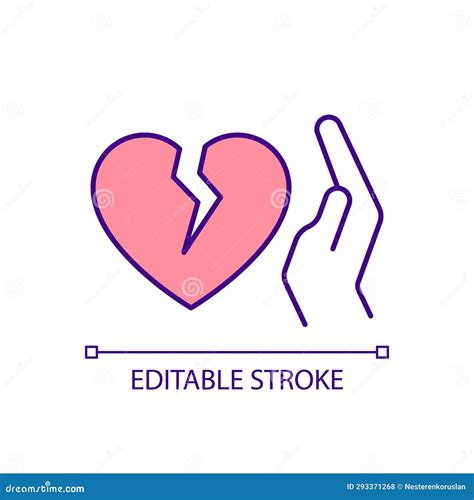 2d Thin Linear Lack Of Empathy Simple Icon Stock Illustration Illustration Of Editable Design