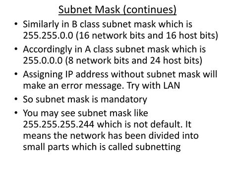 Ccna Ip Addresssubnet Mask Part 2 Pptx Computer Networking