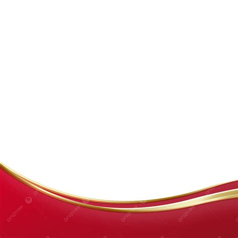 Gold Red Curve Wave Banner Curve Wave Banners PNG Transparent Clipart Image And PSD File For