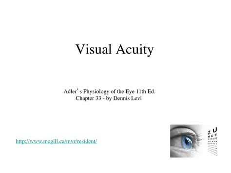Pdf Visual Acuity Acuity • Minimum Recognizable Acuity Angular Size