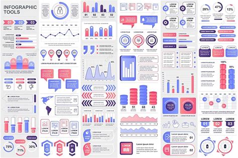Bundle Infographic Elements Data Visualization Vector Design Template Banner Template Download