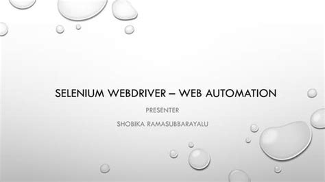Selenium With Java Ppt