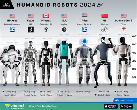 The Current Generation Of Humanoid Robots Visualized Inside The Nation