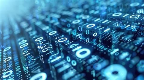Premium Photo Background With Streaming Binary Code Digital Binary Data And A Matrix