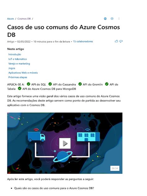 Use Cases Cosmos Db Pdf