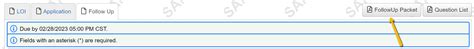 applicant tutorial submit a follow up form foundant technologies