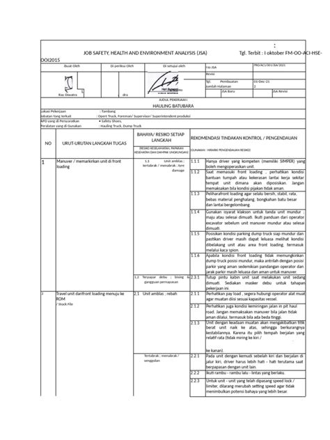 Job Safety Dumping Di Rom Pdf