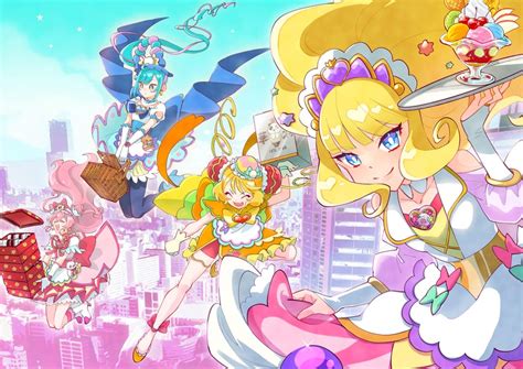 Nagomi Yui Fuwa Kokone Kasai Amane Hanamichi Ran Cure Precious And